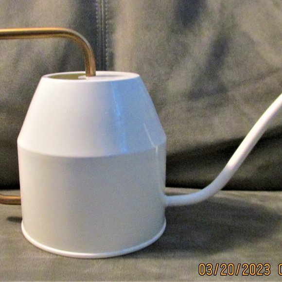 IKEA | Other | Ikea Vattenkrasse Watering Can Ivory With Gold Handle ...